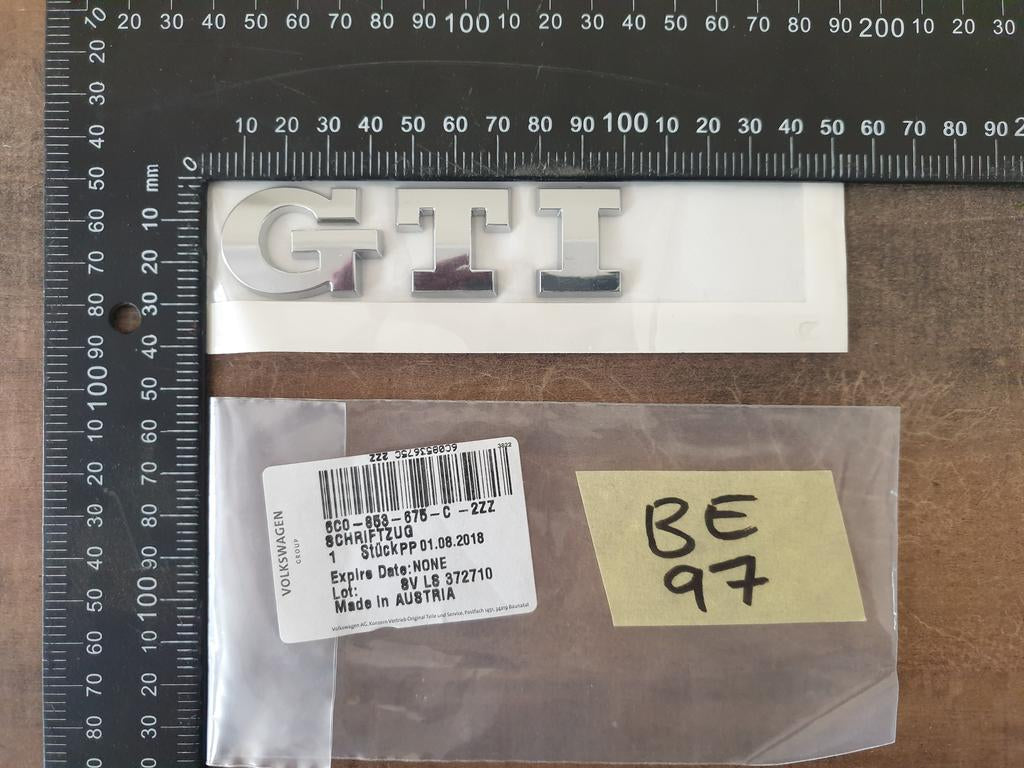 Original New Volkswagen Polo GTI "GTI" - Boot Lid Badge – Eazy Parts ZA